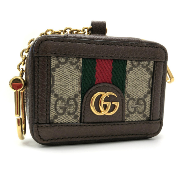 Gucci | Accessories | Gucci Airpods Keychain Case Gg Supreme Earphone ...